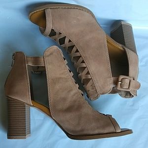 Unbranded | Shoes | Women Side Slit Cage Cutout Peep Toe Ankle Bootie ...